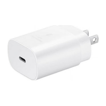 Samsung 45W USB-C Super Fast Wall Charger with Adapter Plug & Cable - White - Walmart.com