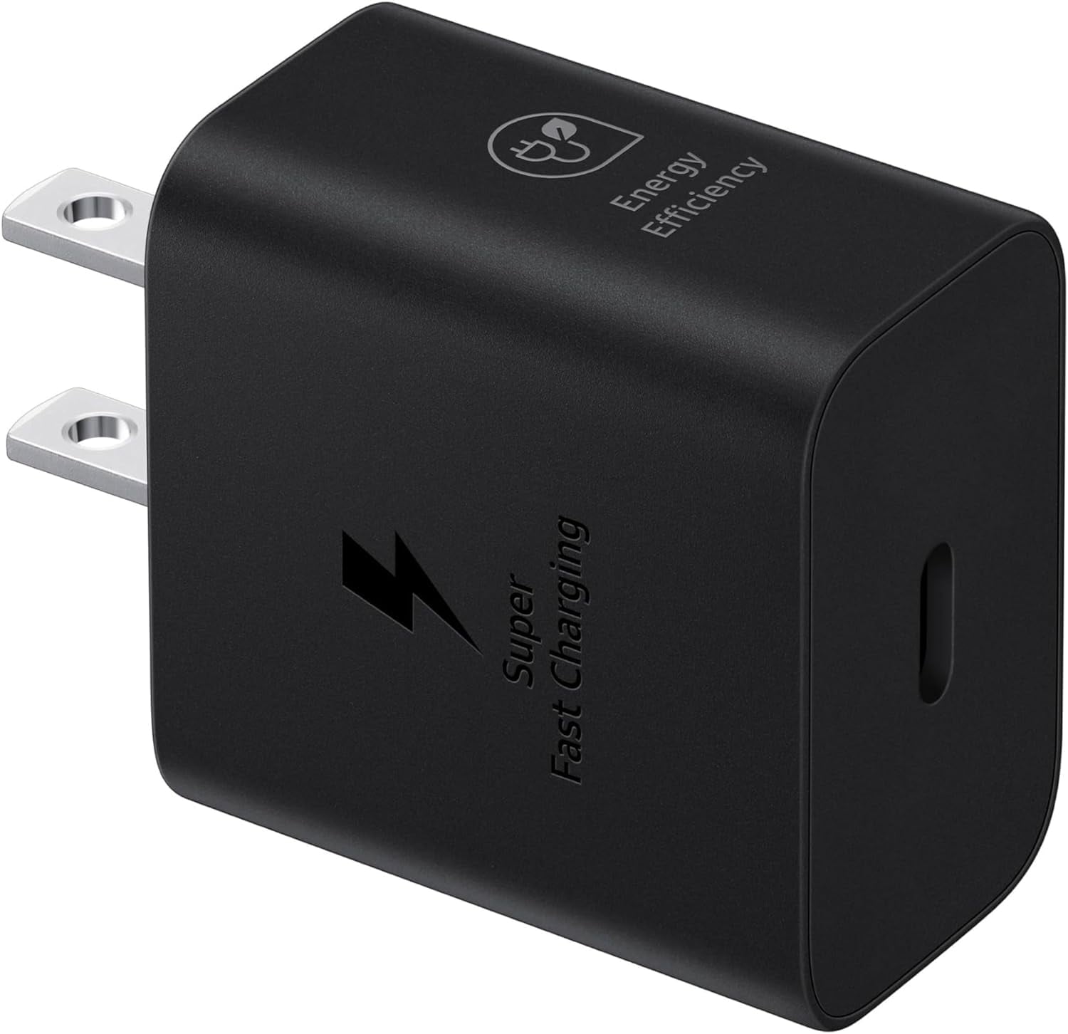 Samsung Charger Adapter, USB Type-C, 25W, Black, Portable, Durable ...