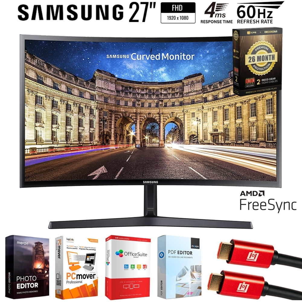 Samsung 27" CF39 FHD 1080p Curved Computer Monitor with AMD FreeSync ...