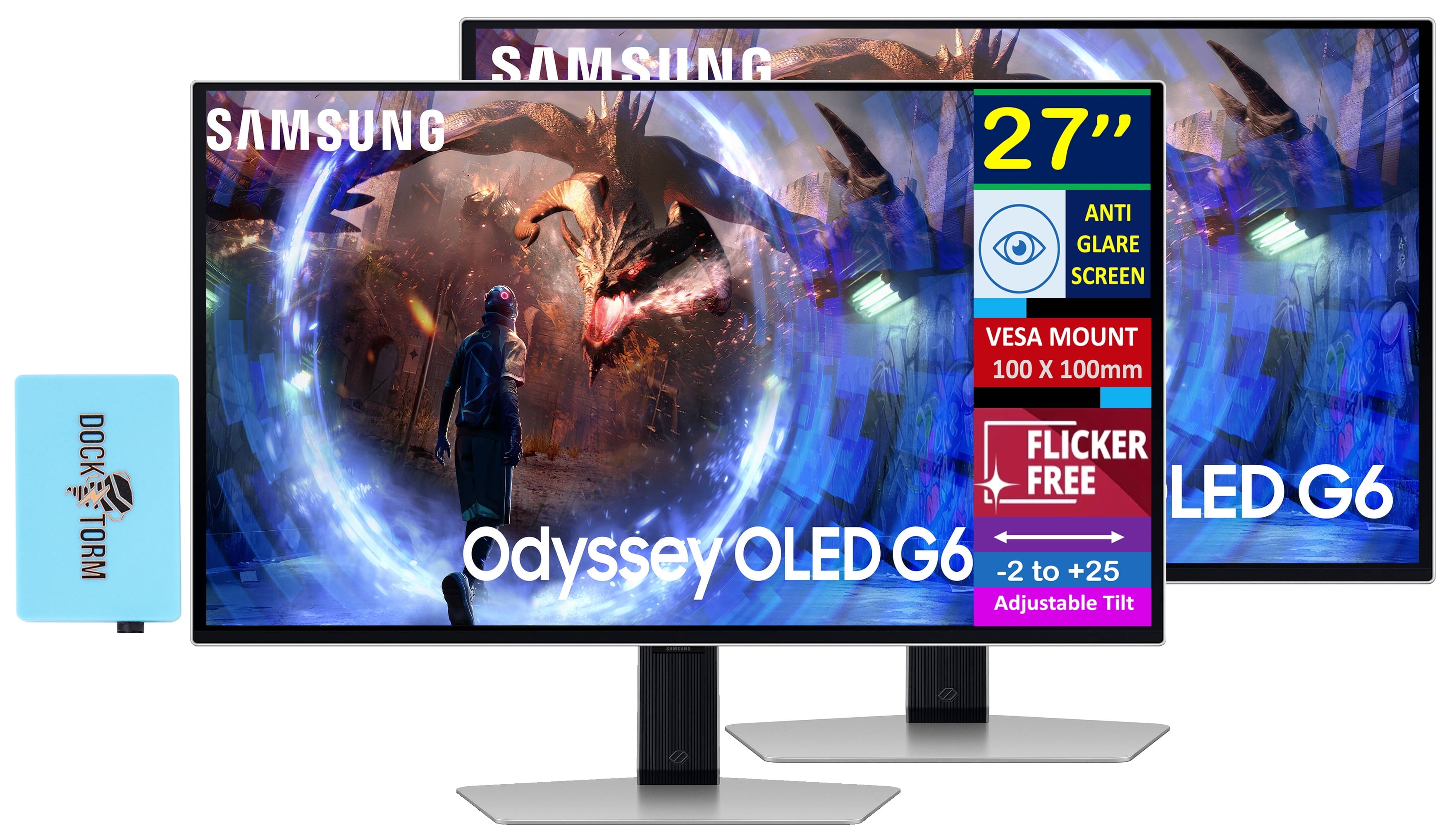 Samsung 27" QHD 3K Gaming Monitor w/0.03ms response time, Anti-glare ...