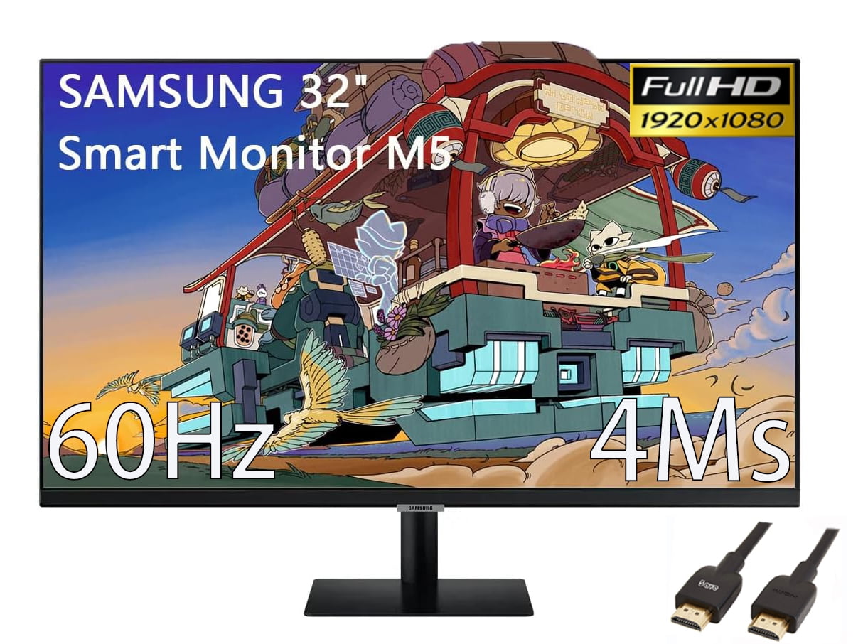 Samsung 32" M5 Series FHD Smart Monitor (1920 x 1080p), Streaming TV ...