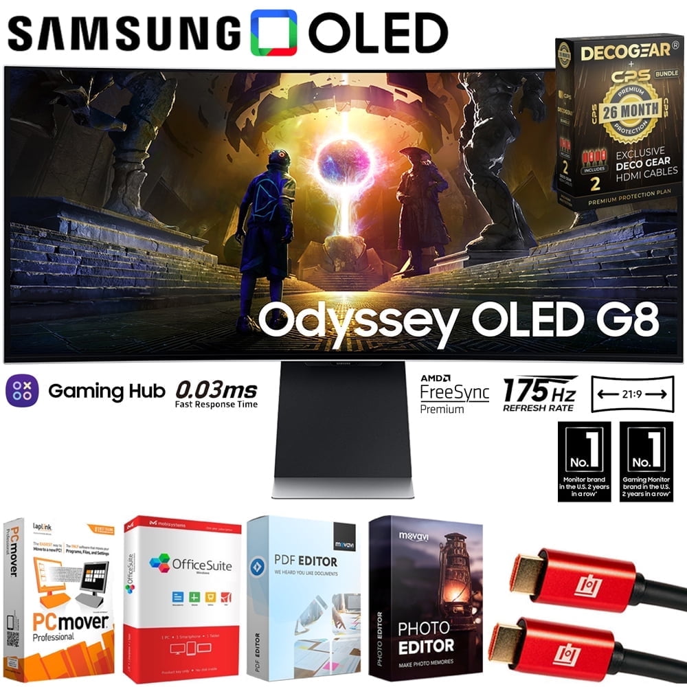 Samsung 34" Odyssey OLED G8 G85SD 175Hz 0.03ms Curved Gaming Monitor ...