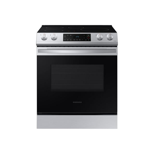Samsung Smart 6.3 cu. ft. Electric Induction Slide-in Range, Stainless ...
