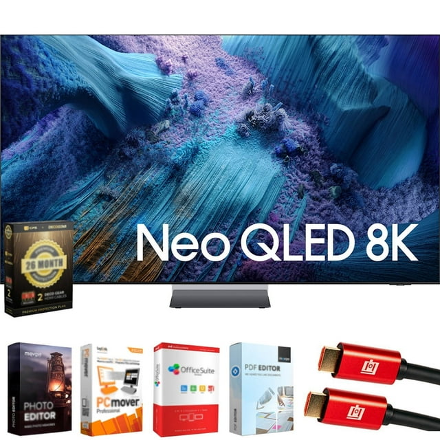 Samsung 65 inch Neo QLED 8K QN990F Vision AI Smart TV (2025) Bundle ...