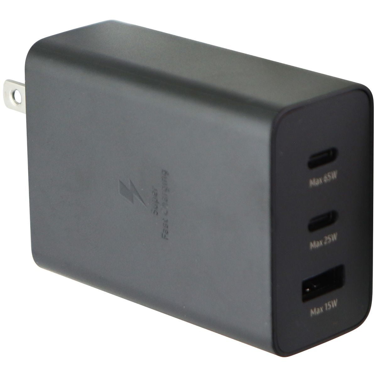 Samsung 65W Power Adapter Trio with 2x USB-C and USB-A Port - Black (EP ...