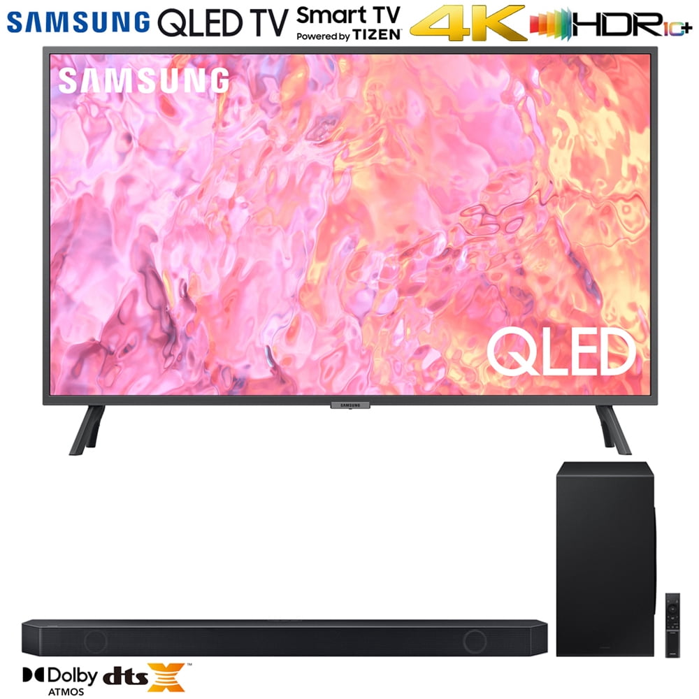 Samsung 75" Q60CA 4K QLED TV with Soundbar & SolarCell Remote ...
