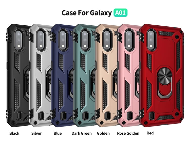 Samsung A01 Phone Case, Kickstand Slim Strong Protective Multi-Function ...