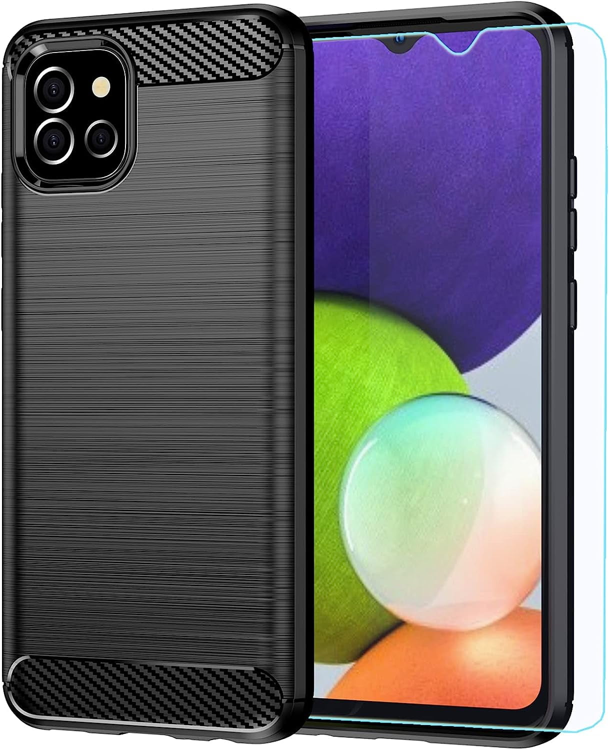 Samsung A03 case,Galaxy A03 case,with HD Screen Protector, Fashion ...