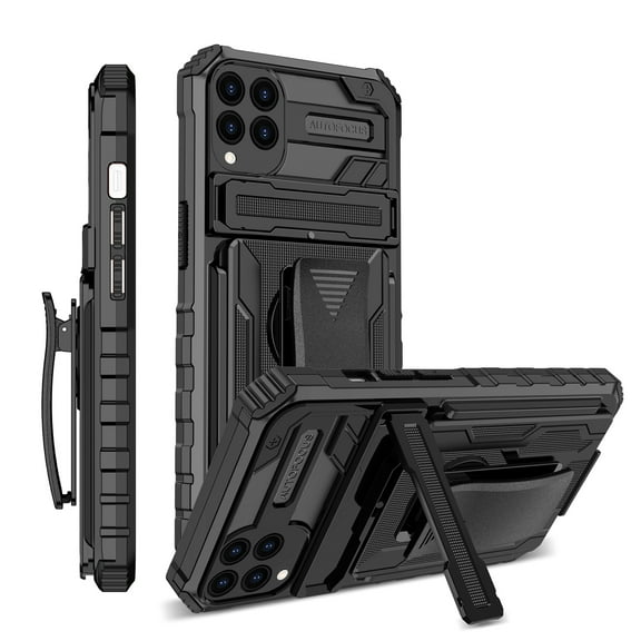 For Samsung S21 Case with Belt Clip Holster, Heavy Duty Military Grade ...