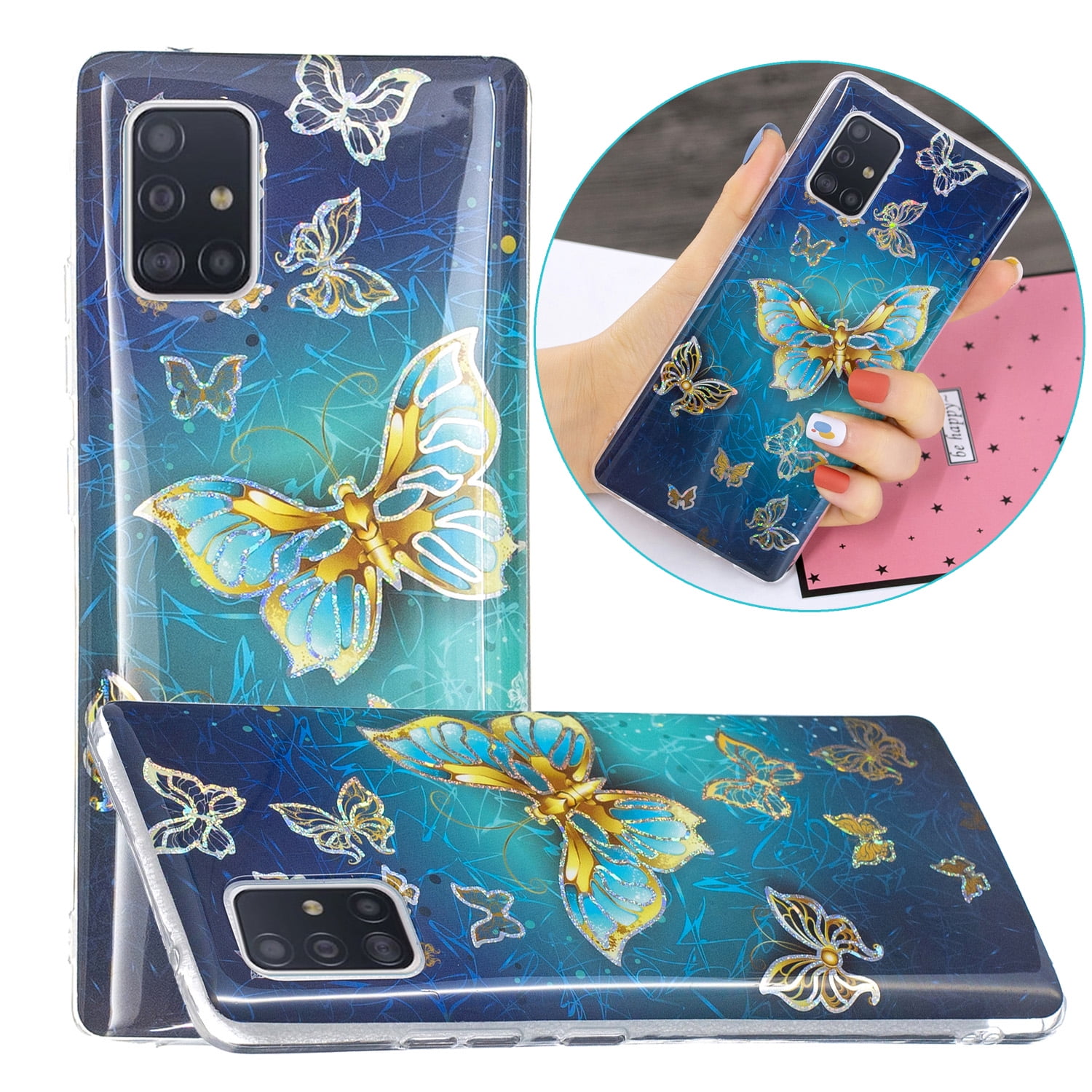 Samsung A13 Case 5G, Slim Fit Hybrid Shockproof Soft TPU Silicone ...