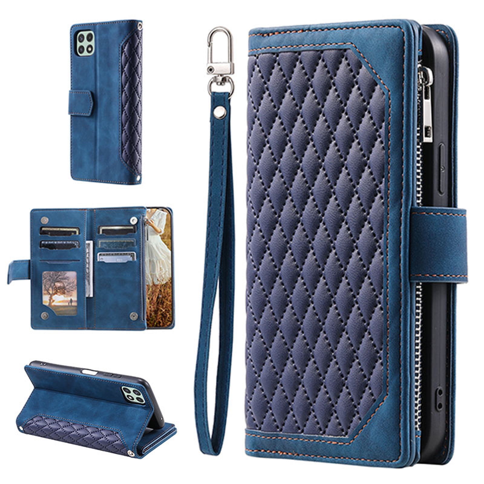 for Samsung A22 Wallet Cover 4G, Magnetic Premium Crossbody Wallet Case ...