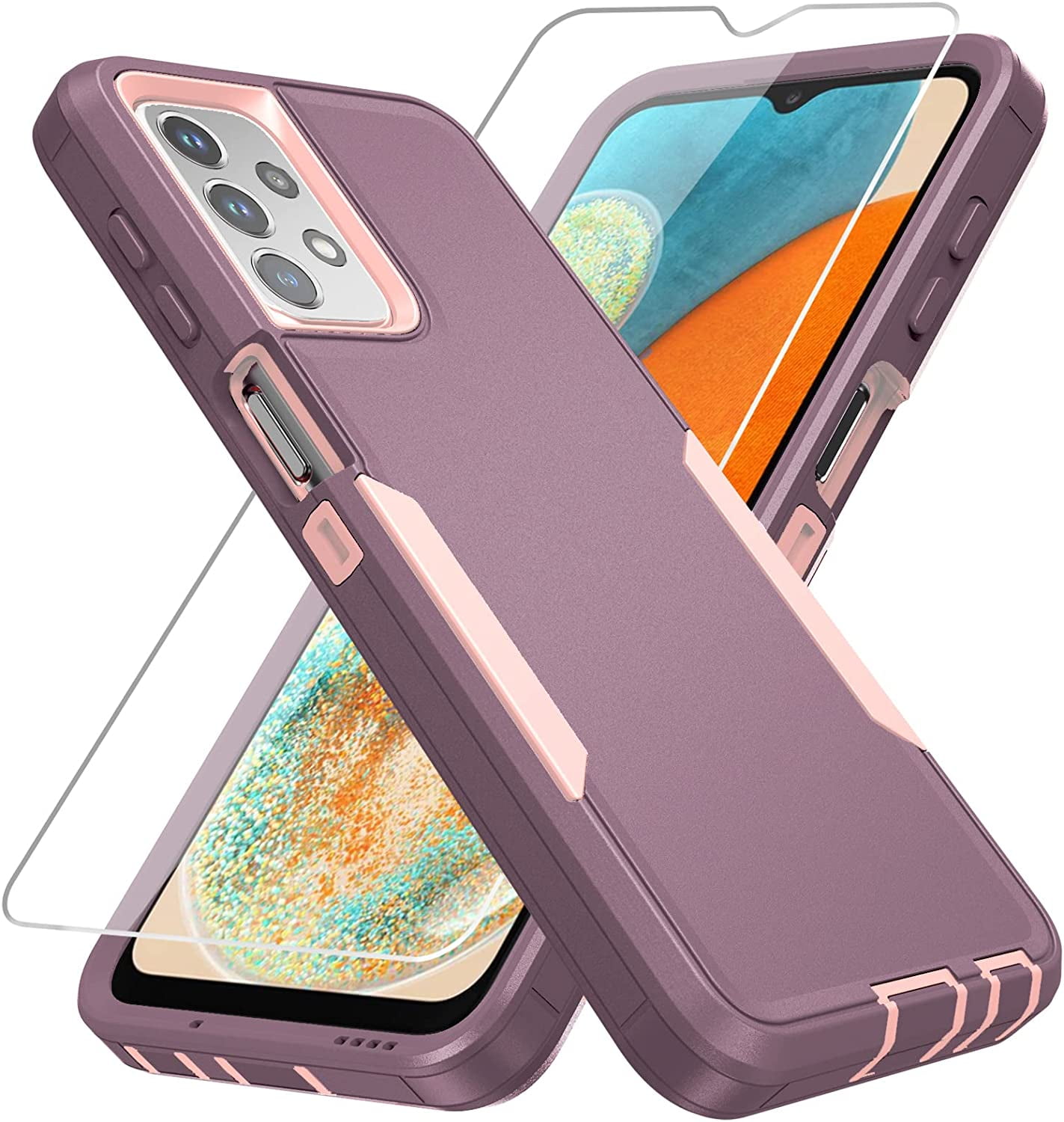 Samsung A23 5G Case,Galaxy A23 5G/4G Case with Screen Protector ...