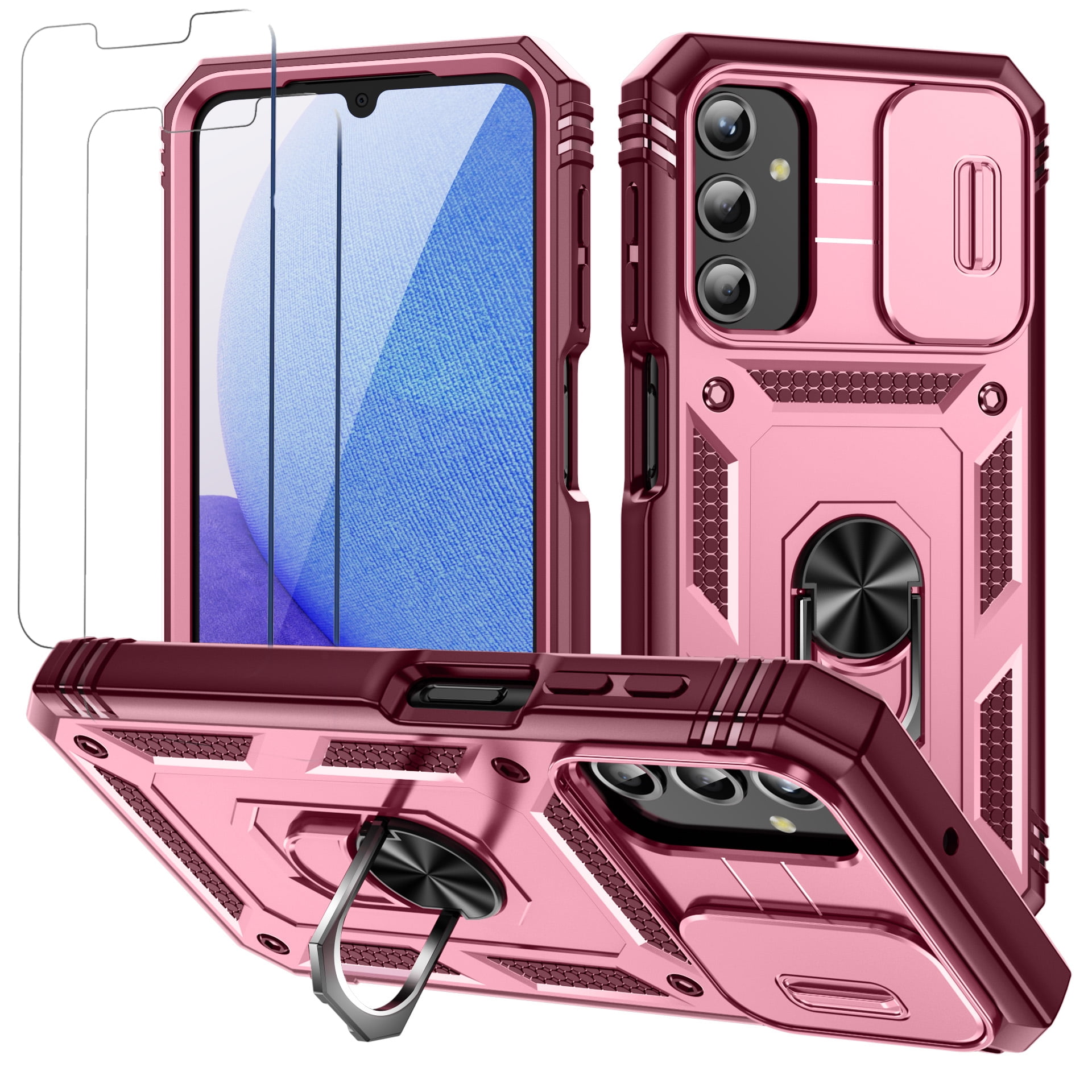for Samsung A25 5G Case With 2 Pack Tempered Glass Screen Protectors ...