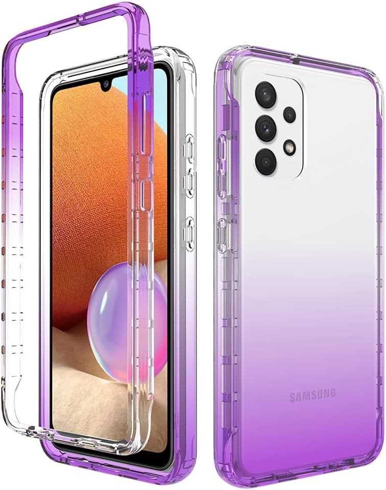 Samsung A32 4G 360° 2-in-1 Transparent Case for Samsung A32 4G (Purple ...