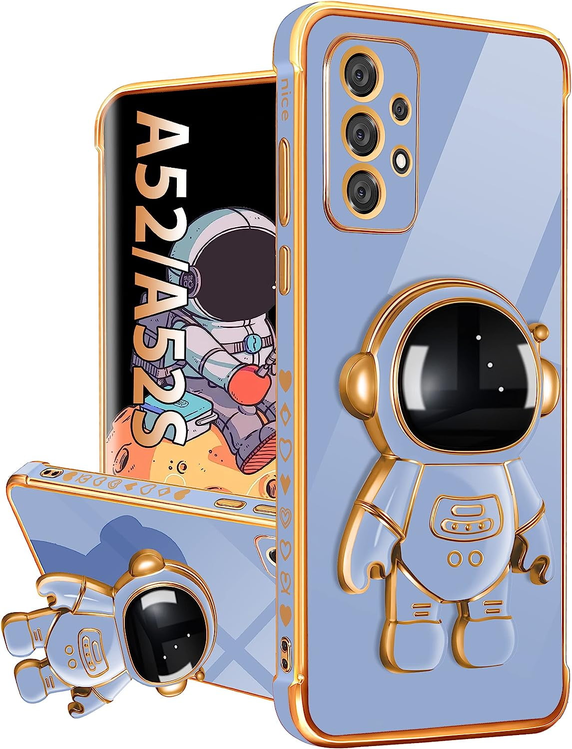 For Samsung A52 Case (Also for Samsung A52s Case) with Astronaut Stand ...