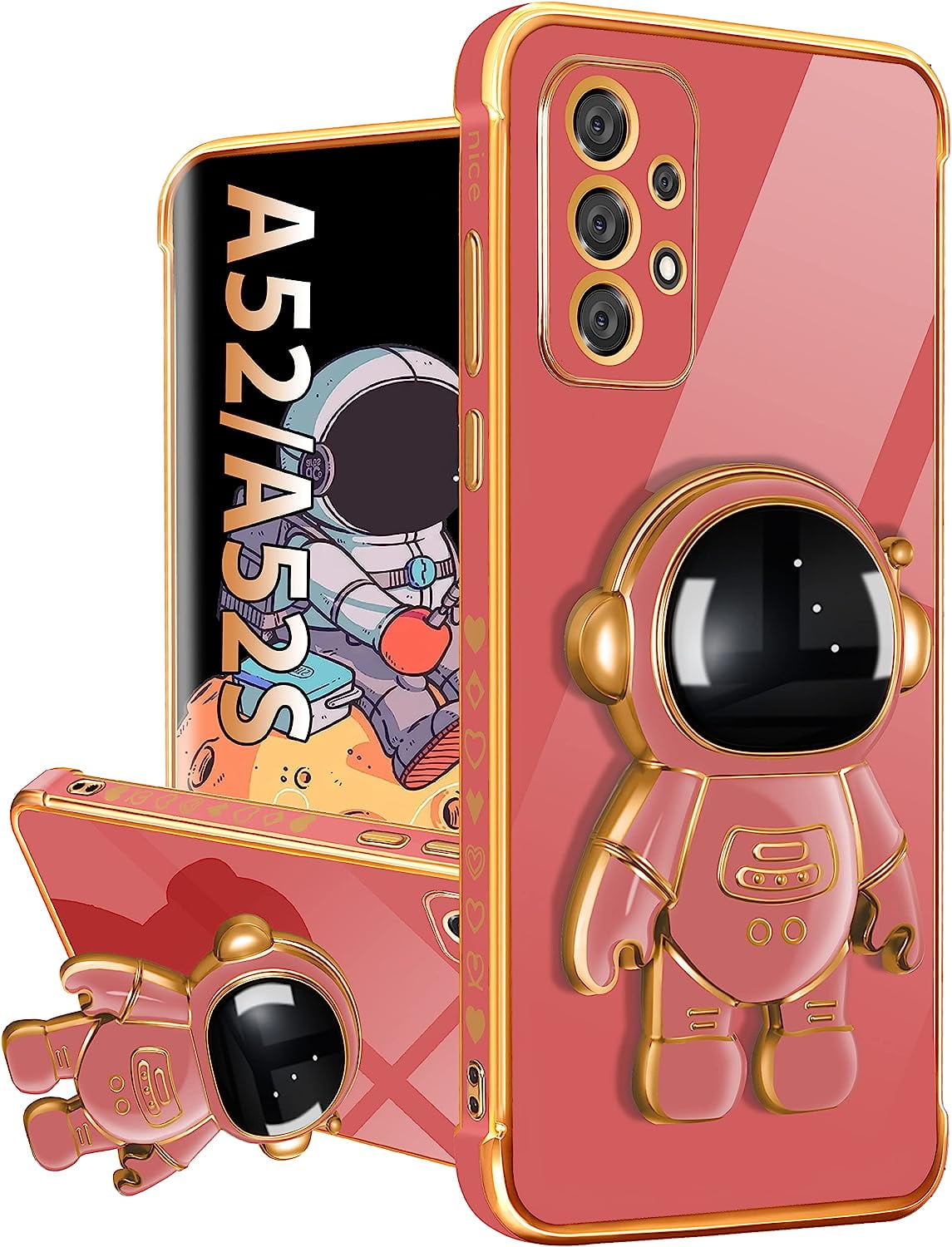for Samsung A52 Case (Also for Samsung A52s Case) with Astronaut Stand ...