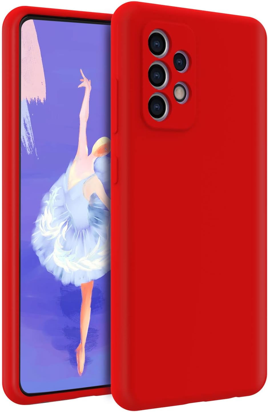 Samsung A52 Case, Galaxy A52s Case Liquid Silicone Case Dual Layer ...