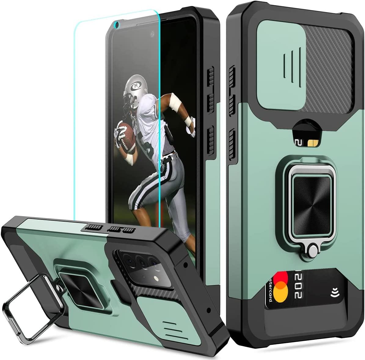 for Samsung A52 Case with Sliding Camera Cover Heavy Duty Protective ...