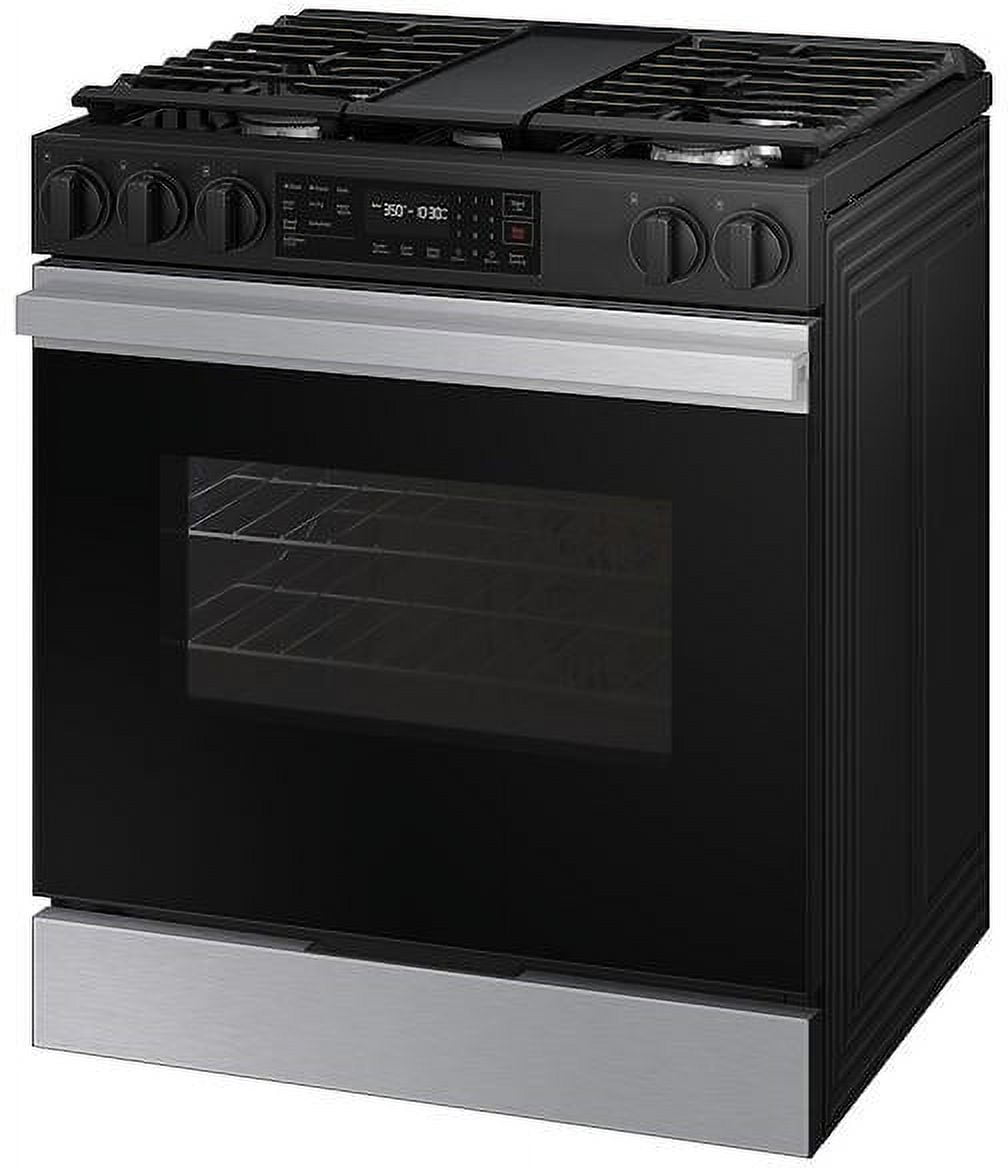 Samsung Bespoke Smart Slide-In Gas Range 6.0 cu. ft. with Air Fry ...