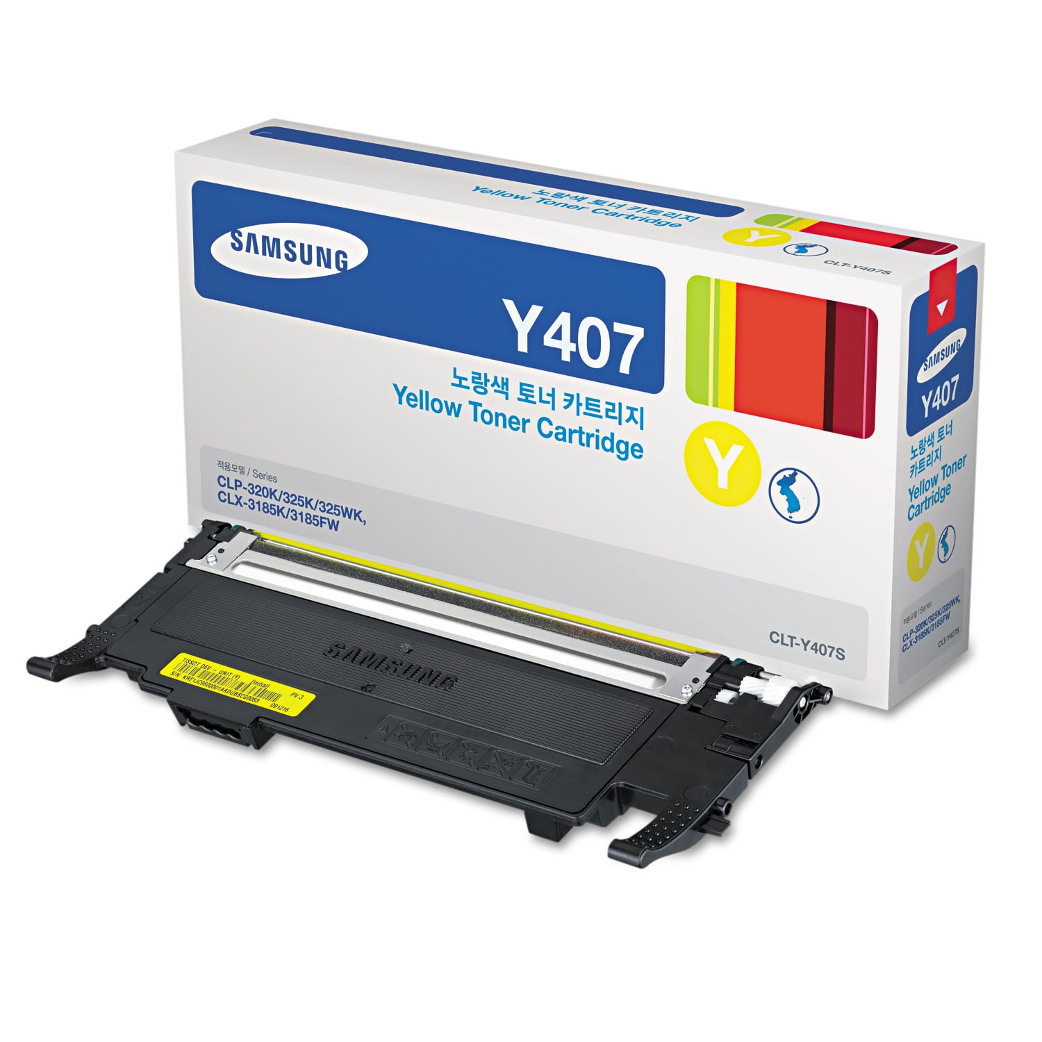 Samsung CLT-Y407S (SU478A) Toner, 1000 Page-Yield, Yellow - Walmart.com