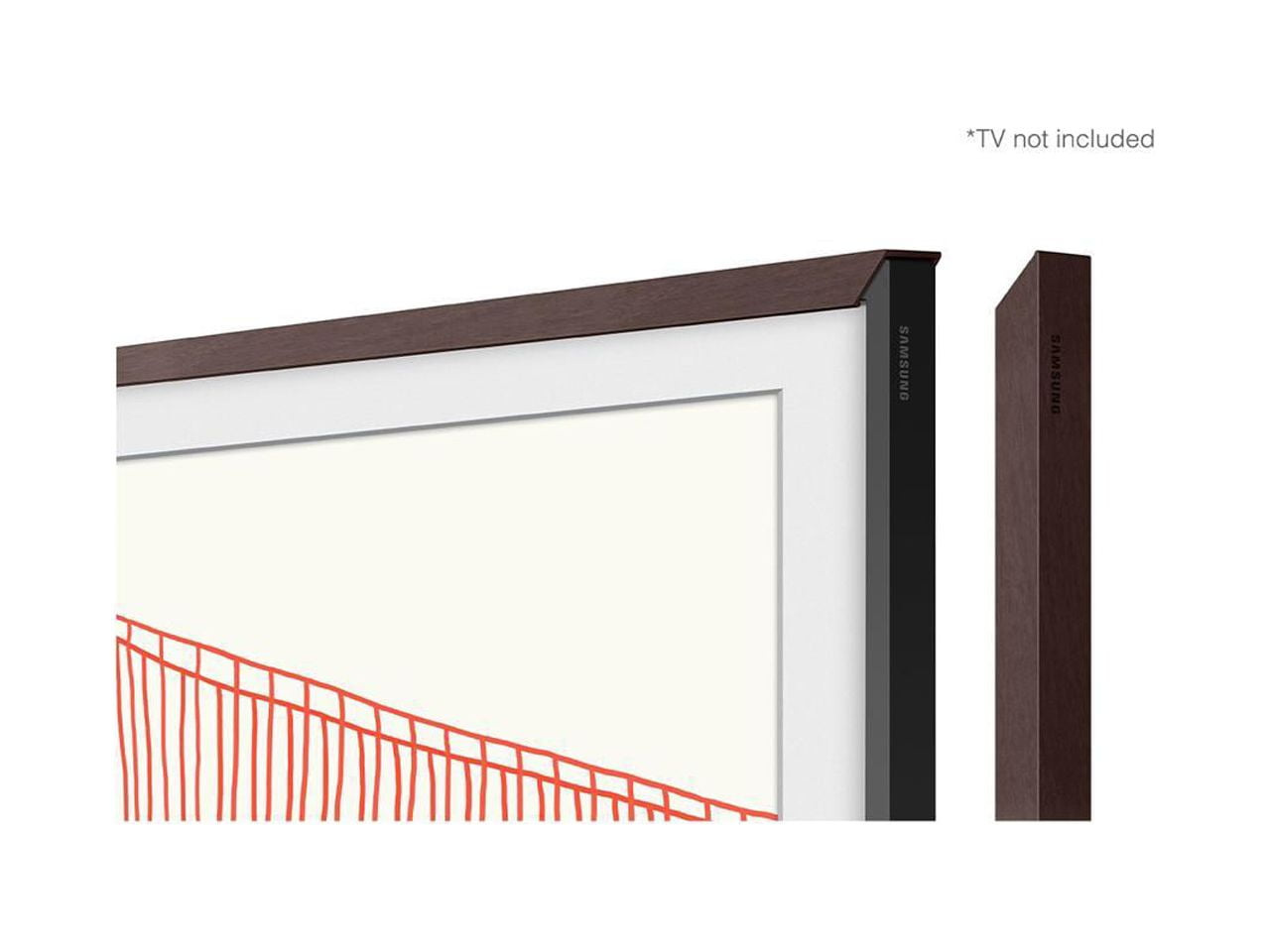 "Samsung 65"" Frame TV Customizable Bezel, Modern Brown, Large LED ...