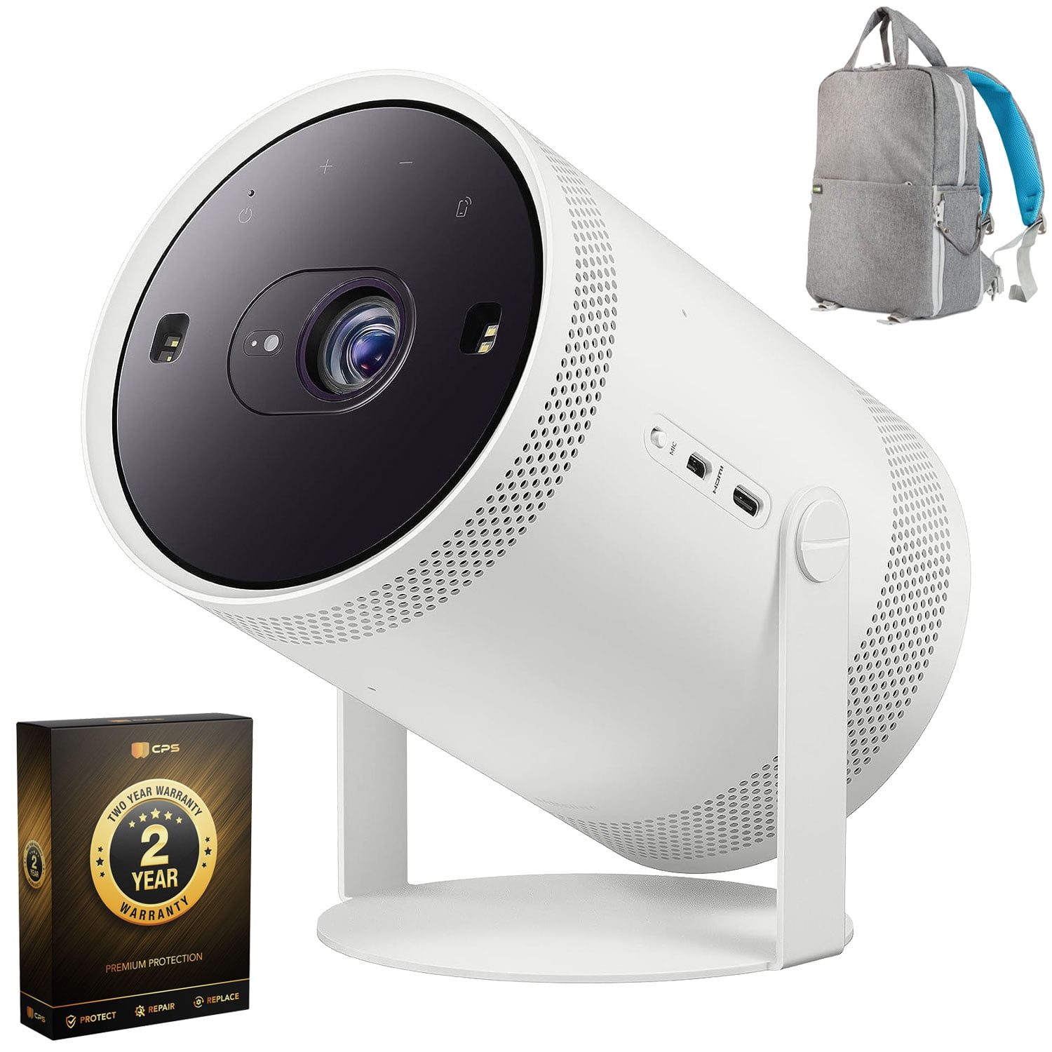 Samsung The Freestyle Portable 2nd Gen Projector Bundle with 2 YR ...