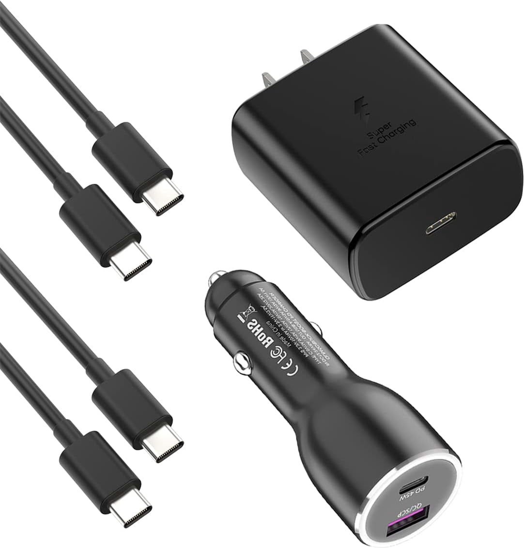Samsung Fast Charger type c wall/car charger kit : This 45 watt Samsung ...