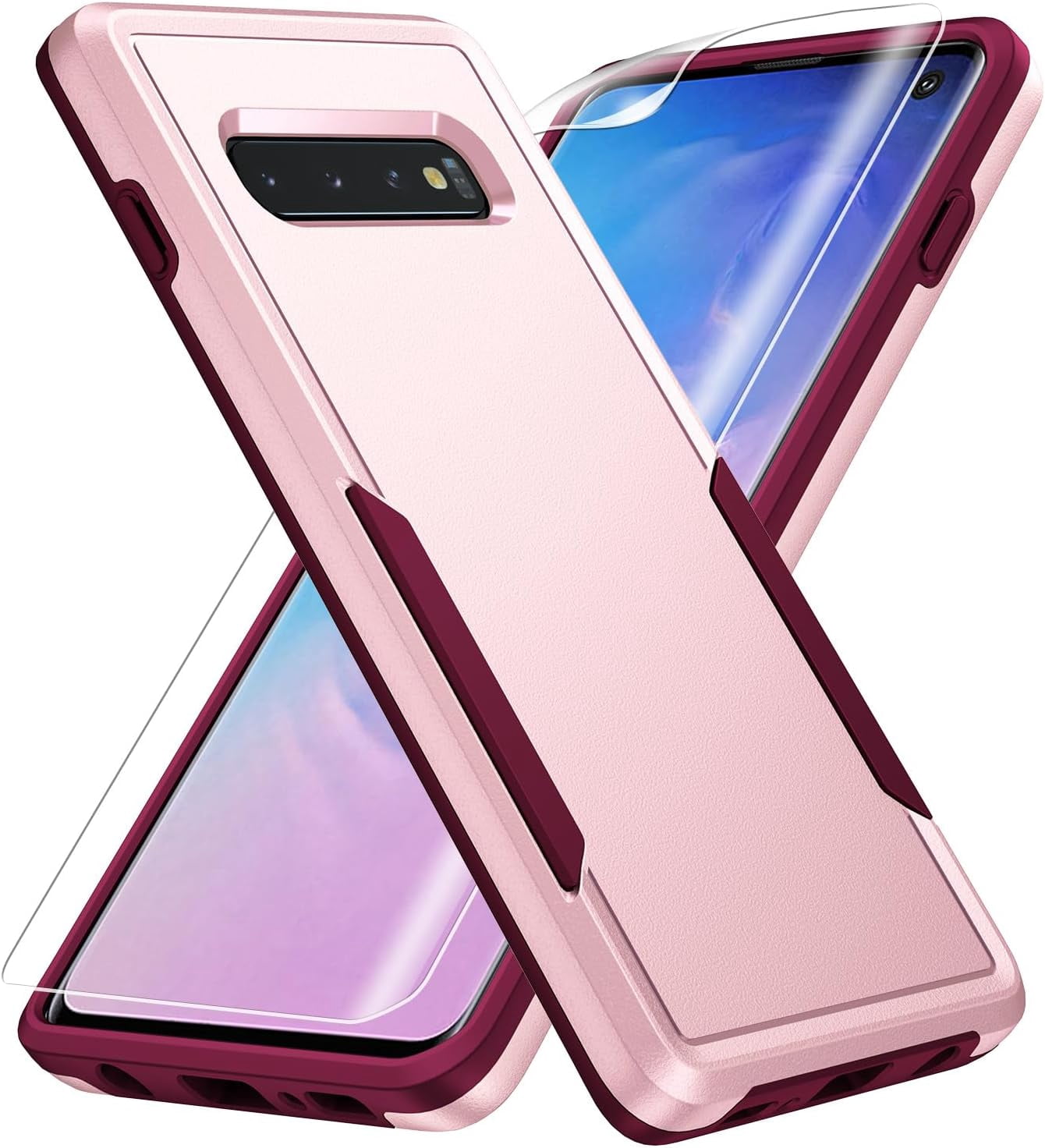 for Samsung Galax S10 Case,Galaxy S10 Case,with HD Screen Protector ...