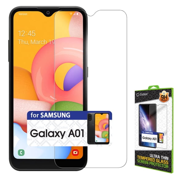 Samsung Galaxy A01 Tempered Glass Screen Protector, Premium 0.3mm ...