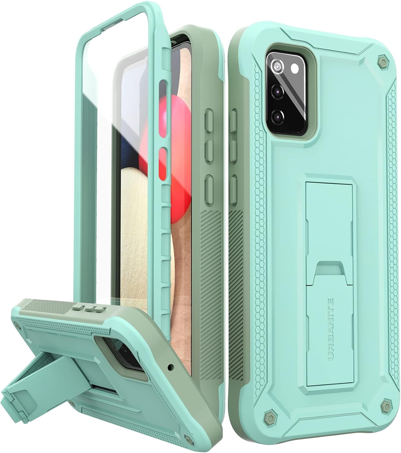 for Samsung Galaxy A02S Case, Military-Grade Dual Layer Shockproof ...