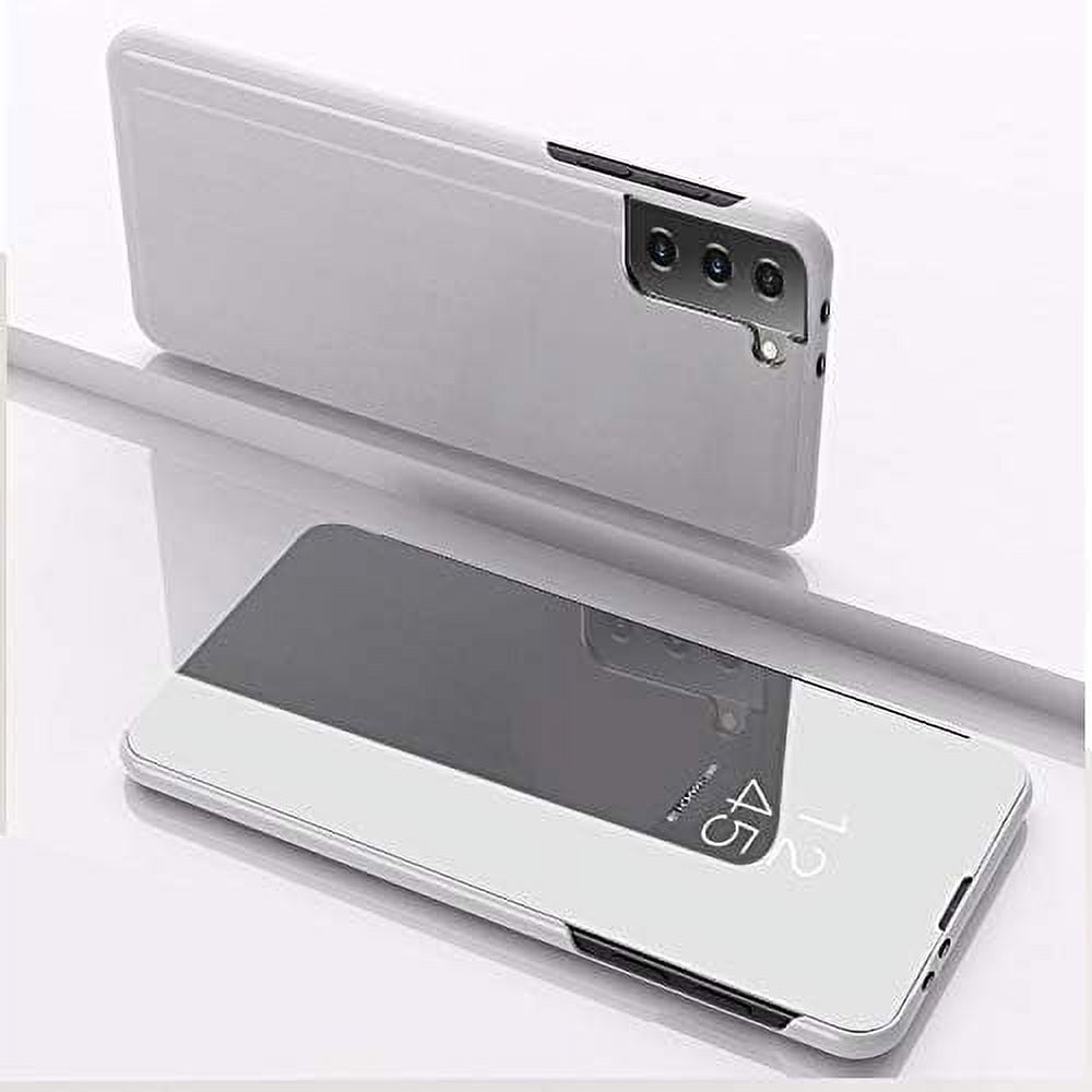 Samsung Galaxy A02S Case Slim Mirror Design Clear View Flip Bookstyle ...