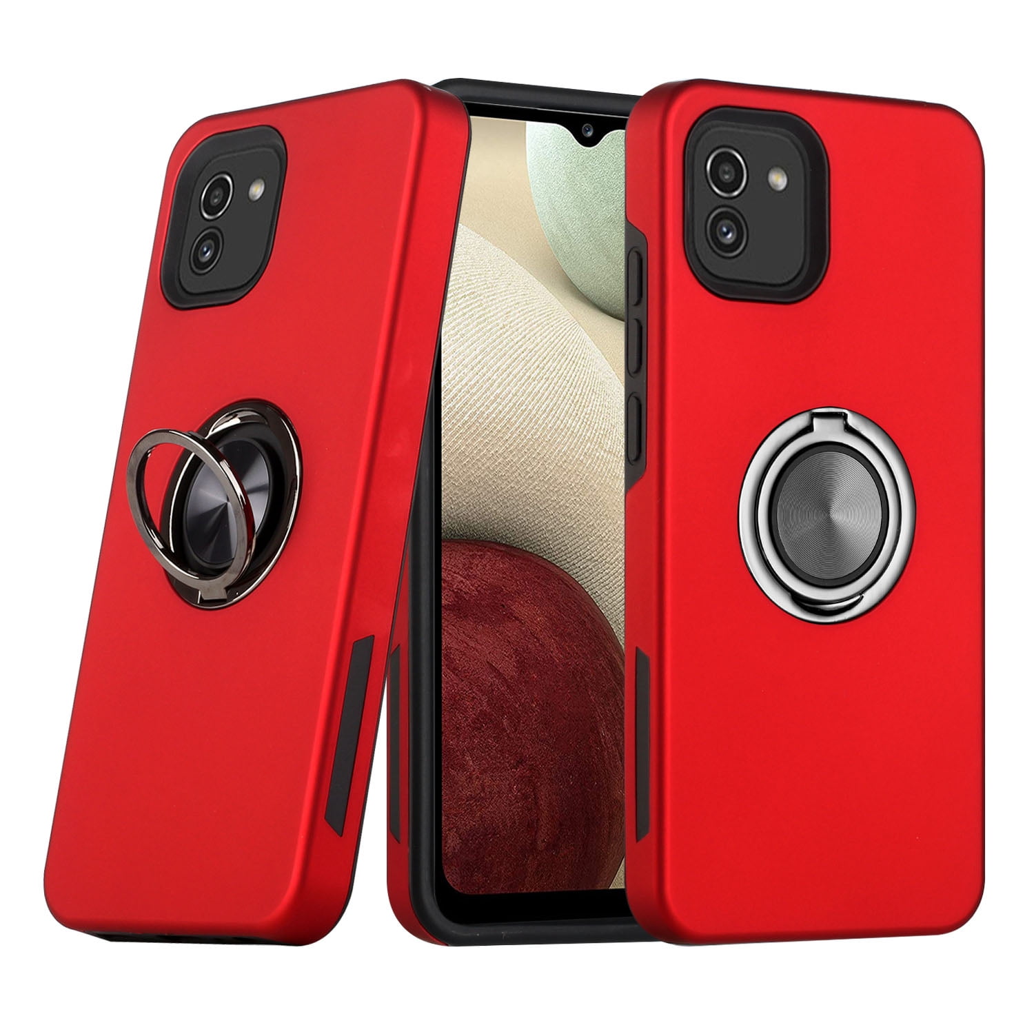 New Frontier Samsung Galaxy A03 Phone Case, Slim Durable Magnetic Ring ...