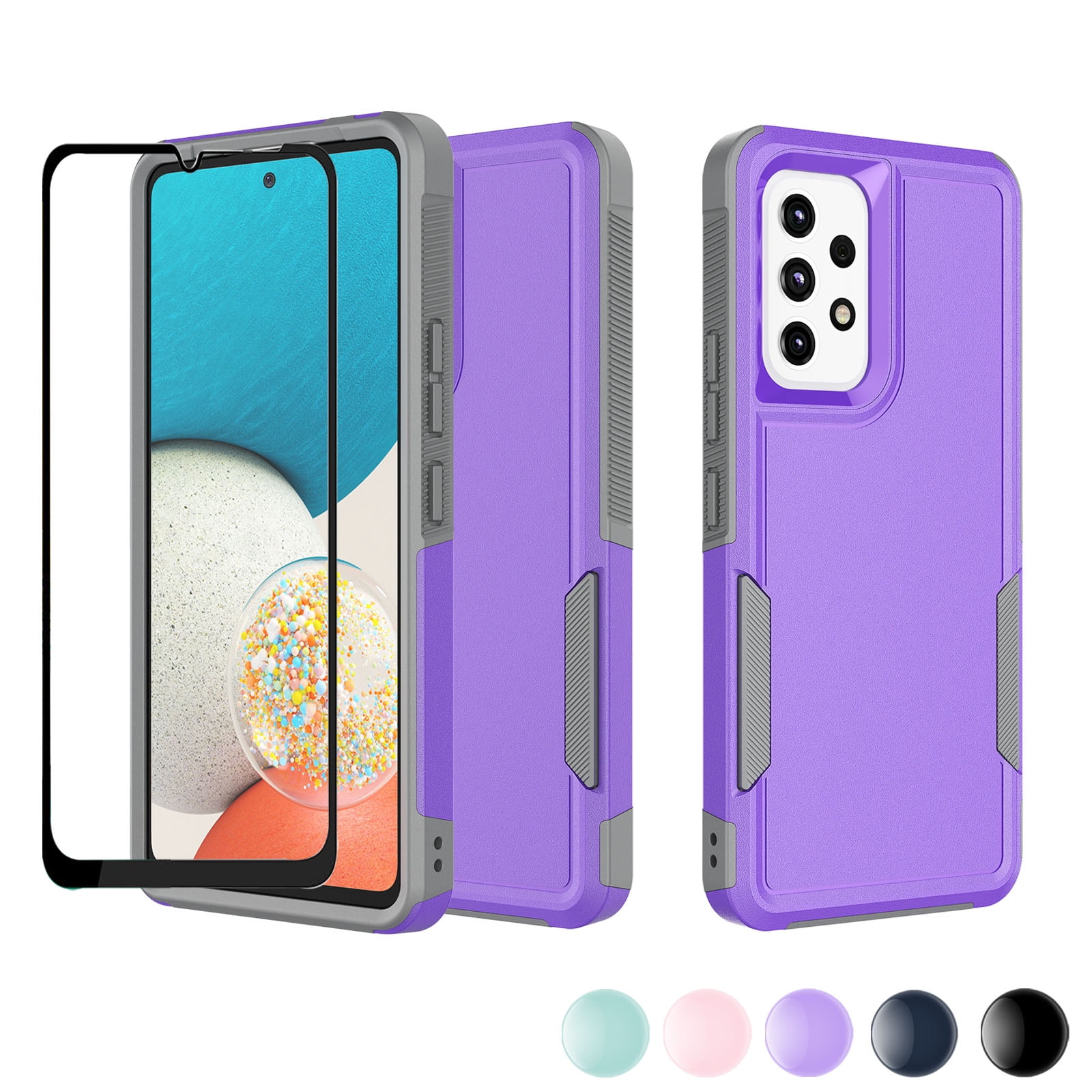 For Samsung Galaxy A03S A13 A14 A23 A32 A34 A53 A54 5G Case,Njjex 2 in ...
