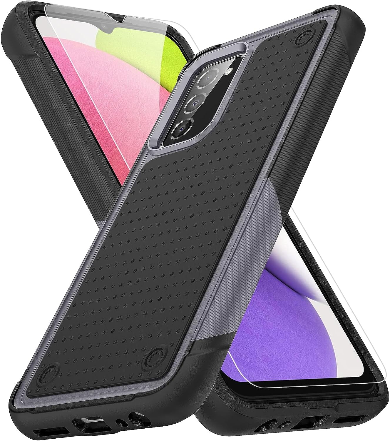 Samsung Galaxy A03S Phone Case, Galaxy A03S Case with Screen Protector ...