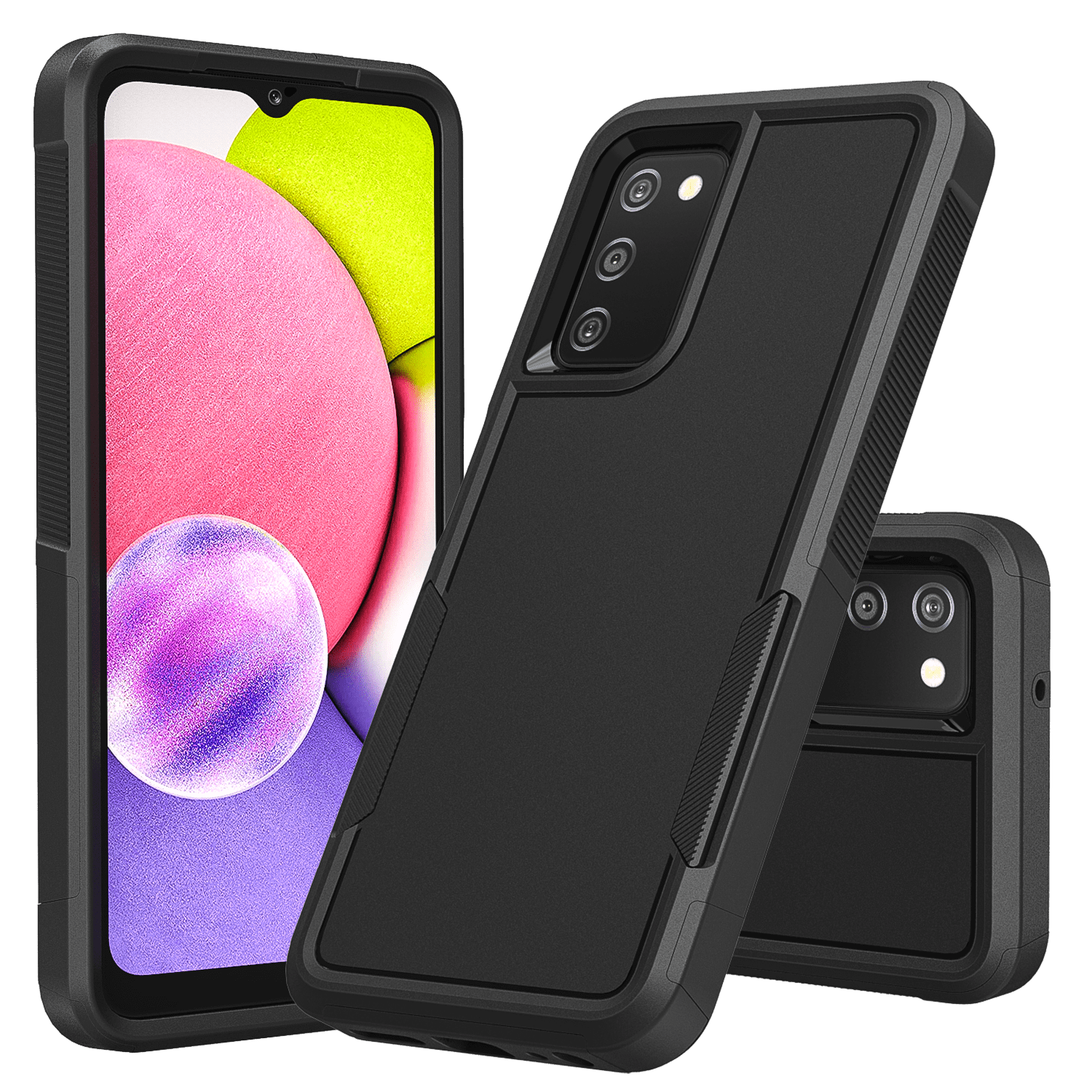 Samsung Galaxy A03s Case, CBUS Heavy-Duty Grip Case Cover for Samsung ...