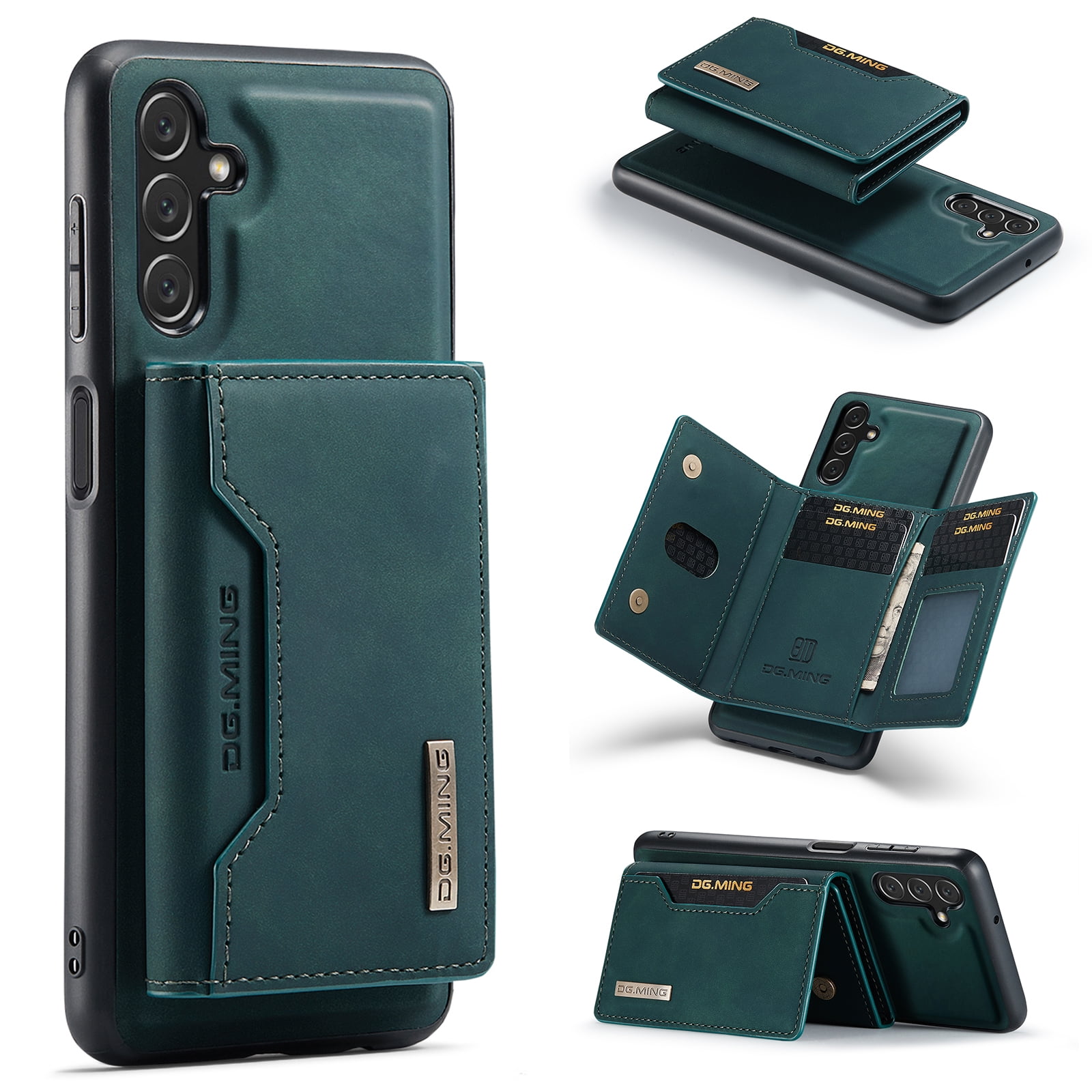 for Samsung Galaxy A03s Case ,Magnetic Buckle Leather Detachable Wallet ...