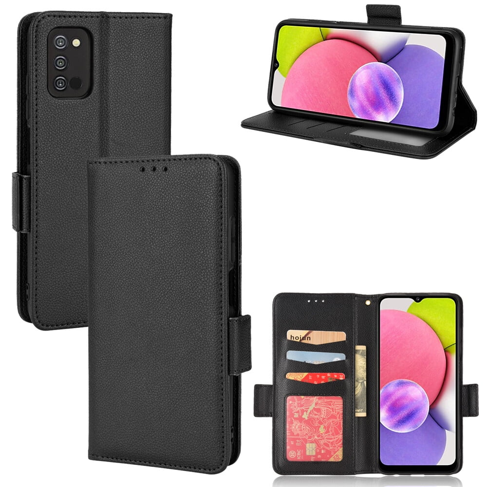Samsung Galaxy A03s Case , PU Leather Flip Cover Card Slots Magnetic ...