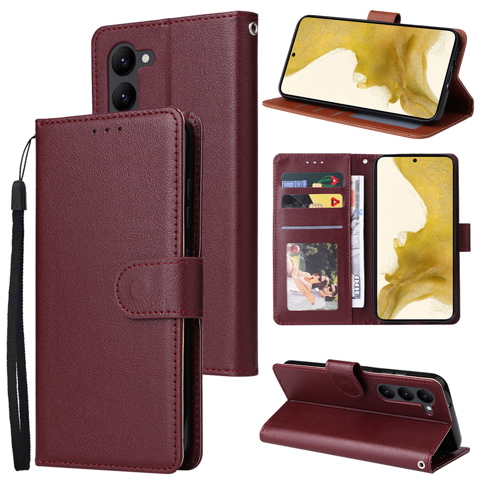 for Samsung Galaxy A03s PU Leather Case | Wallet Phone Case with Card ...