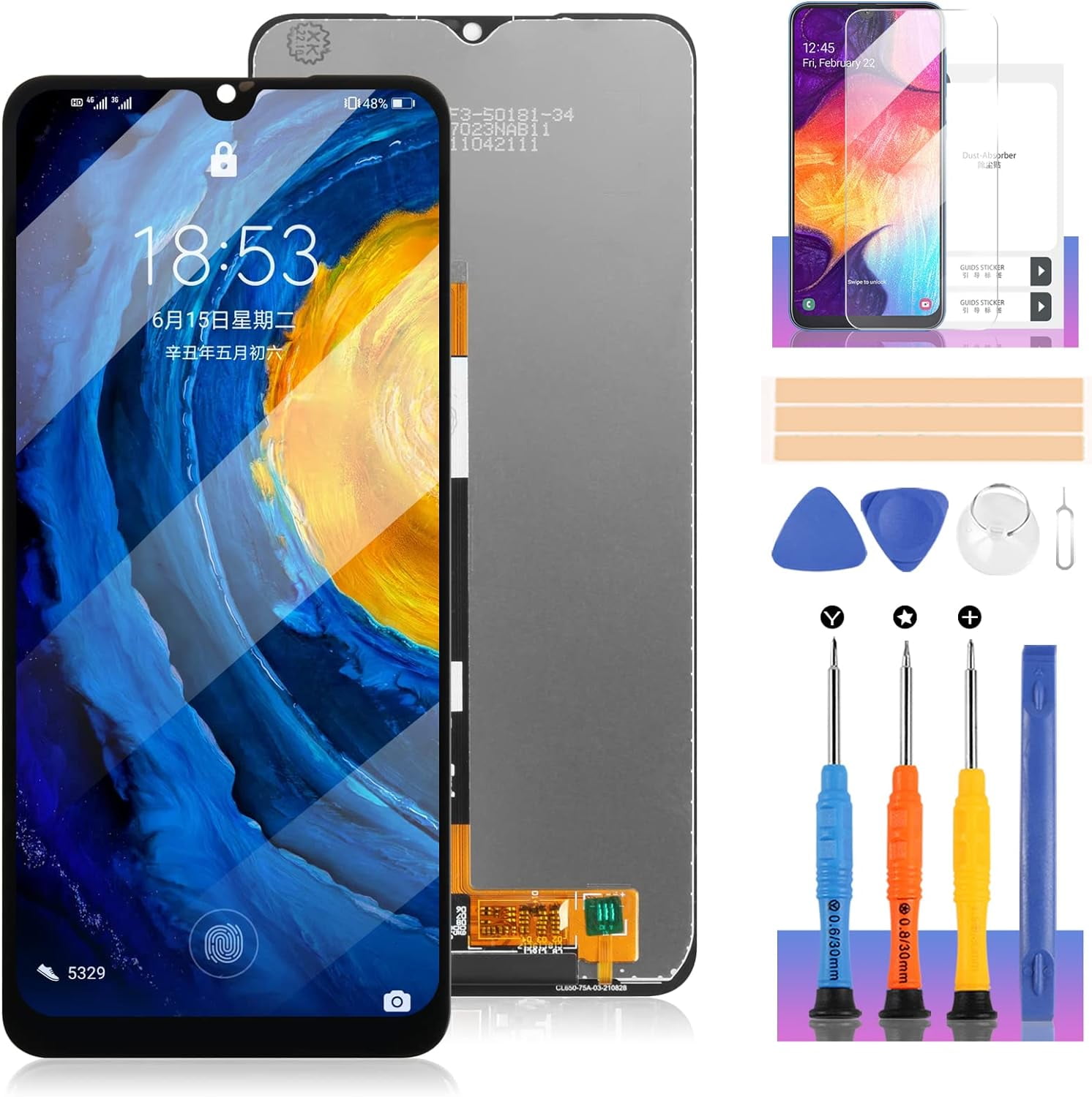 for Samsung Galaxy A03s Screen Replacement for Samsung A03s SM-A037U ...