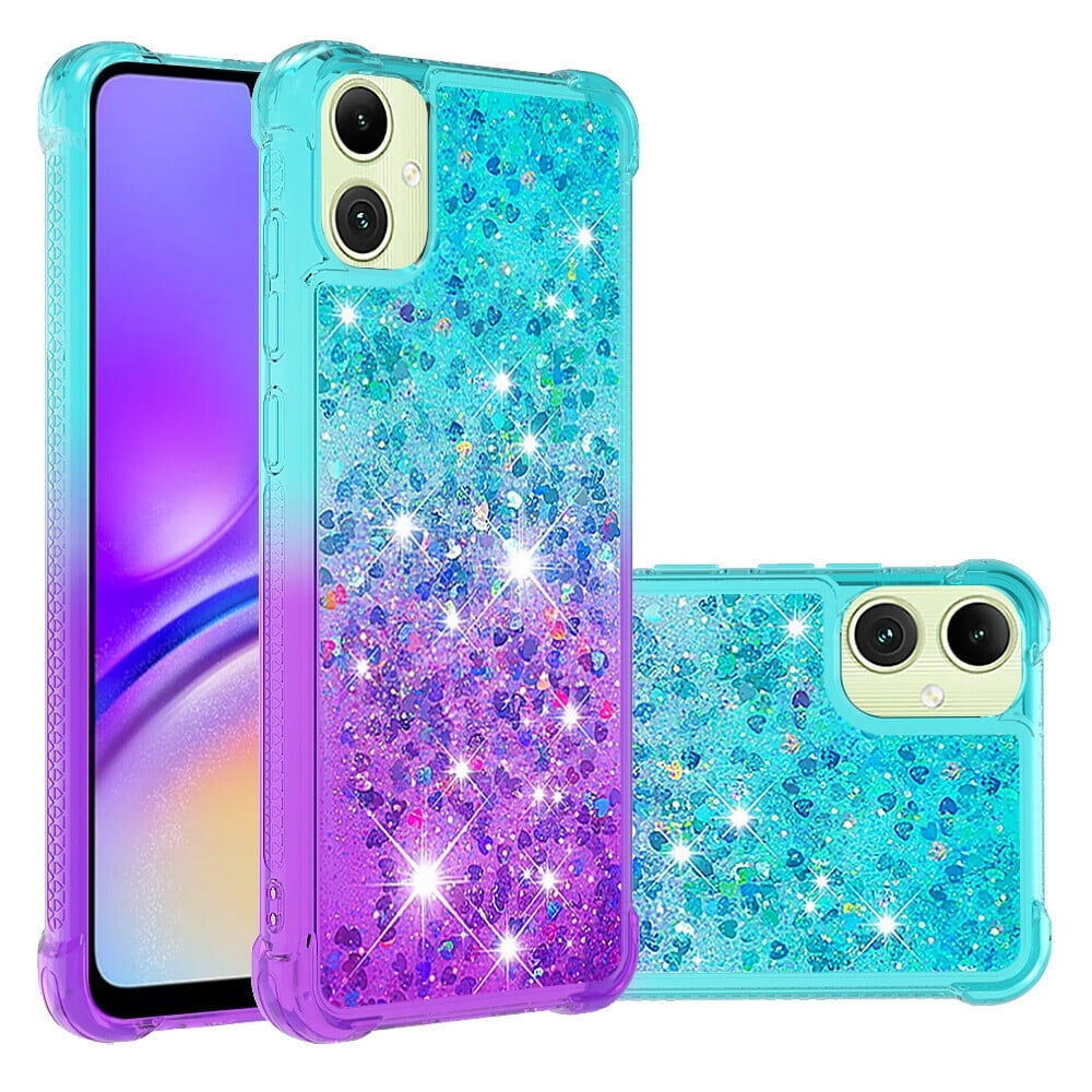 Samsung Galaxy A05 Case, Liquid Glitter Funny Bling Shiny Crystal ...