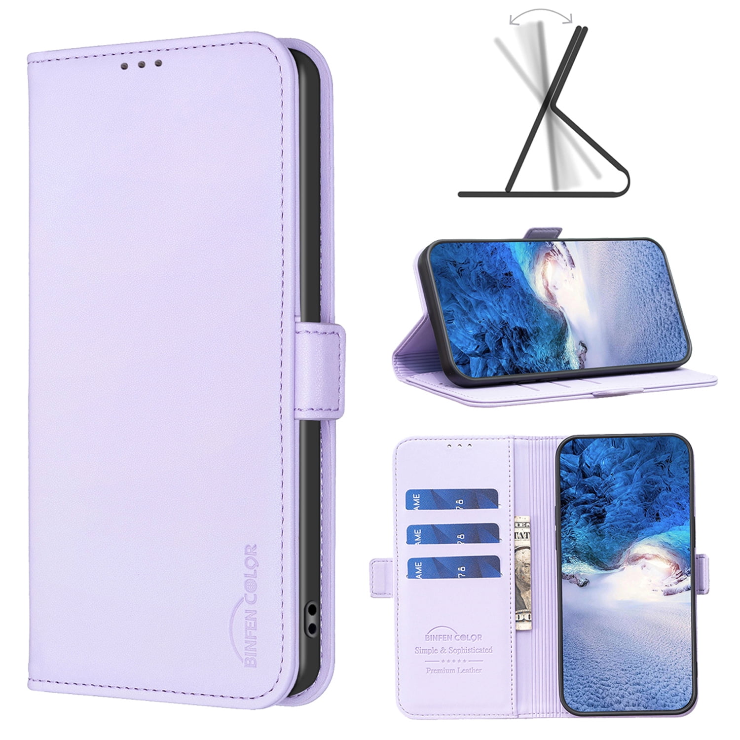 for Samsung Galaxy A05 Phone Case, [3 Credit Card Slots] Slim Flip ...