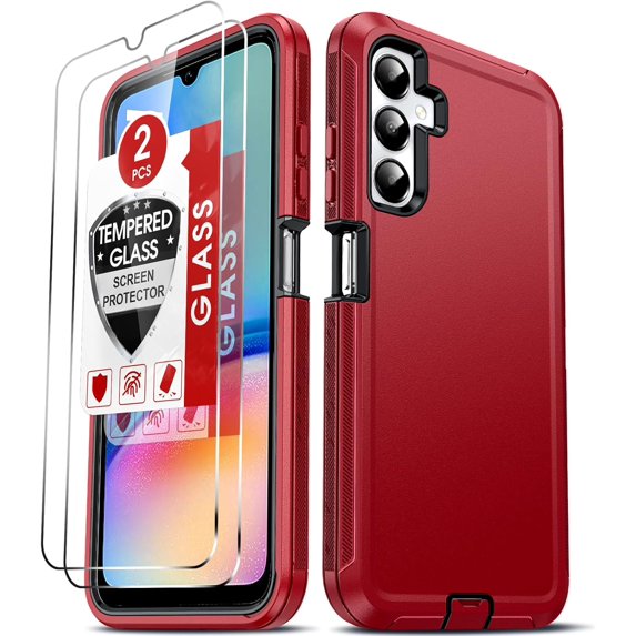 Samsung Galaxy A05S 4G Shockproof Rugged Cell Phone Case with 2 ...