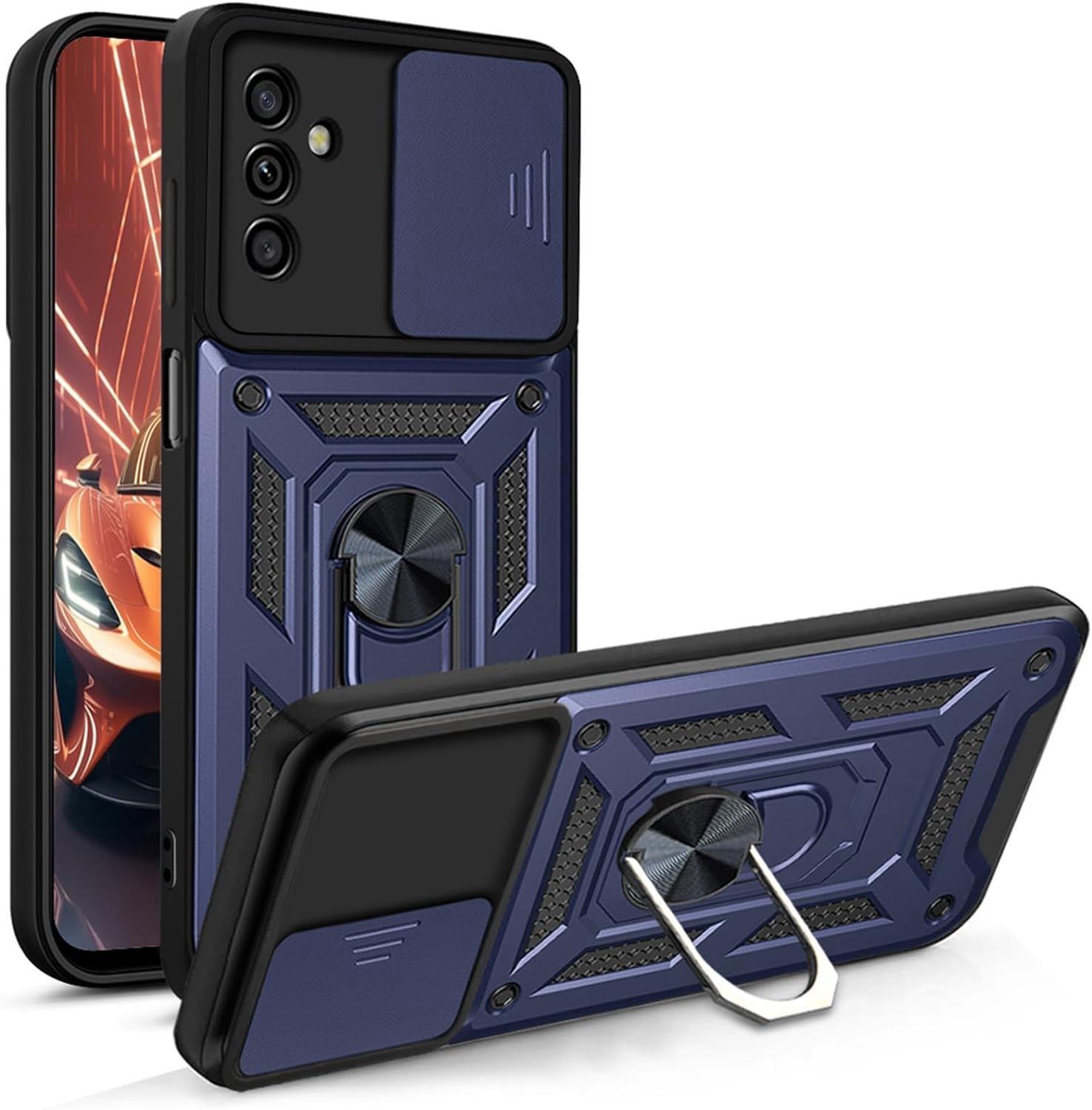 for Samsung Galaxy A05s 4G Case with Slide Camera Cover for Men ...