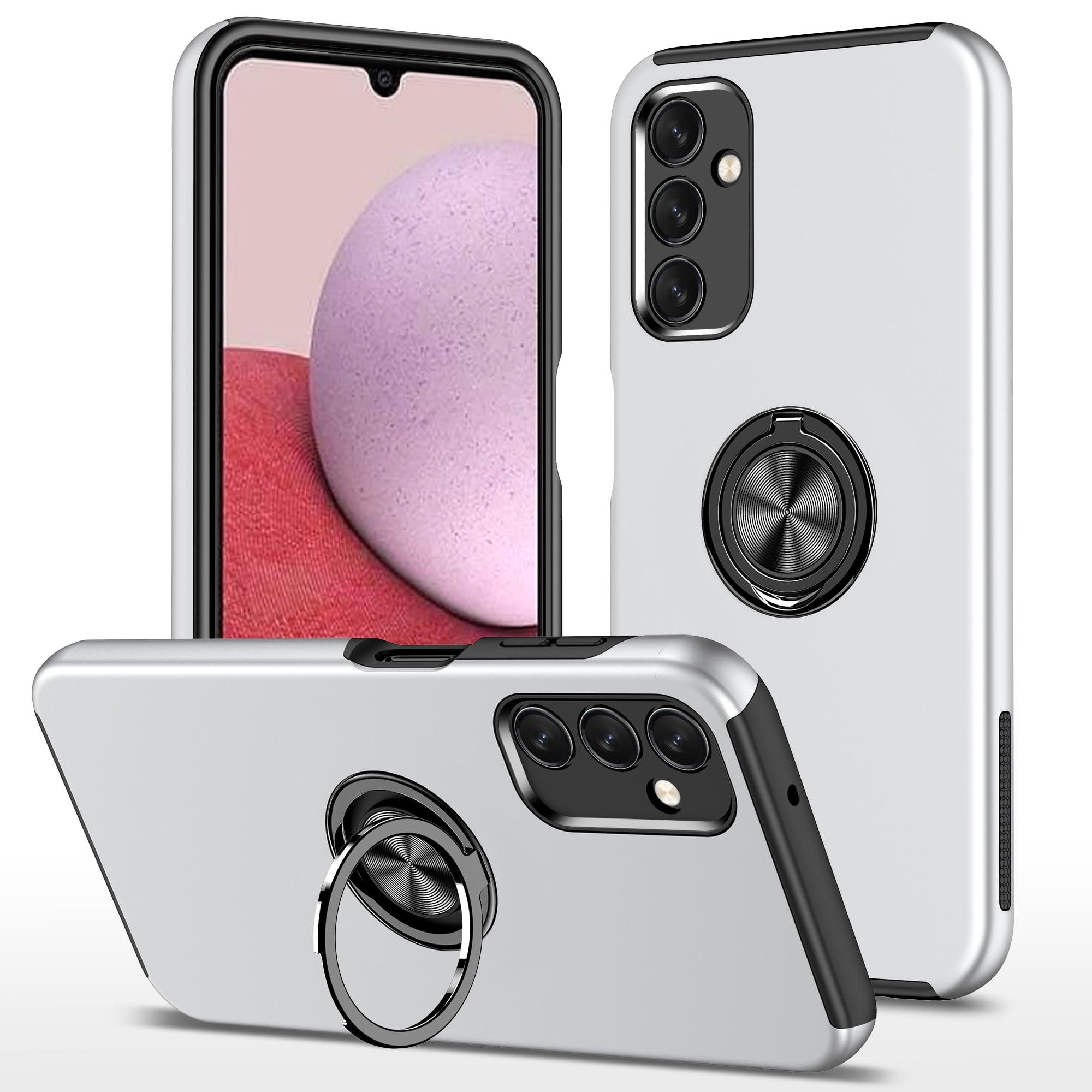 for Samsung Galaxy A05s Case with Ring Stand, 360° Rotatable Ring ...