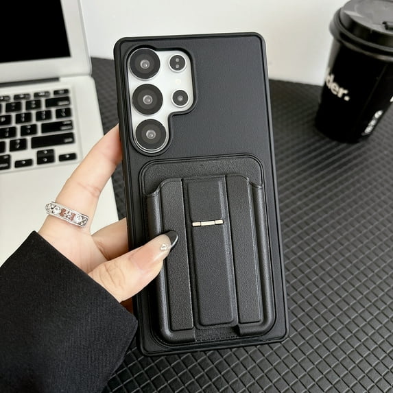 for Samsung Galaxy A05s Protective Back Case with PU Leather Adjustable ...