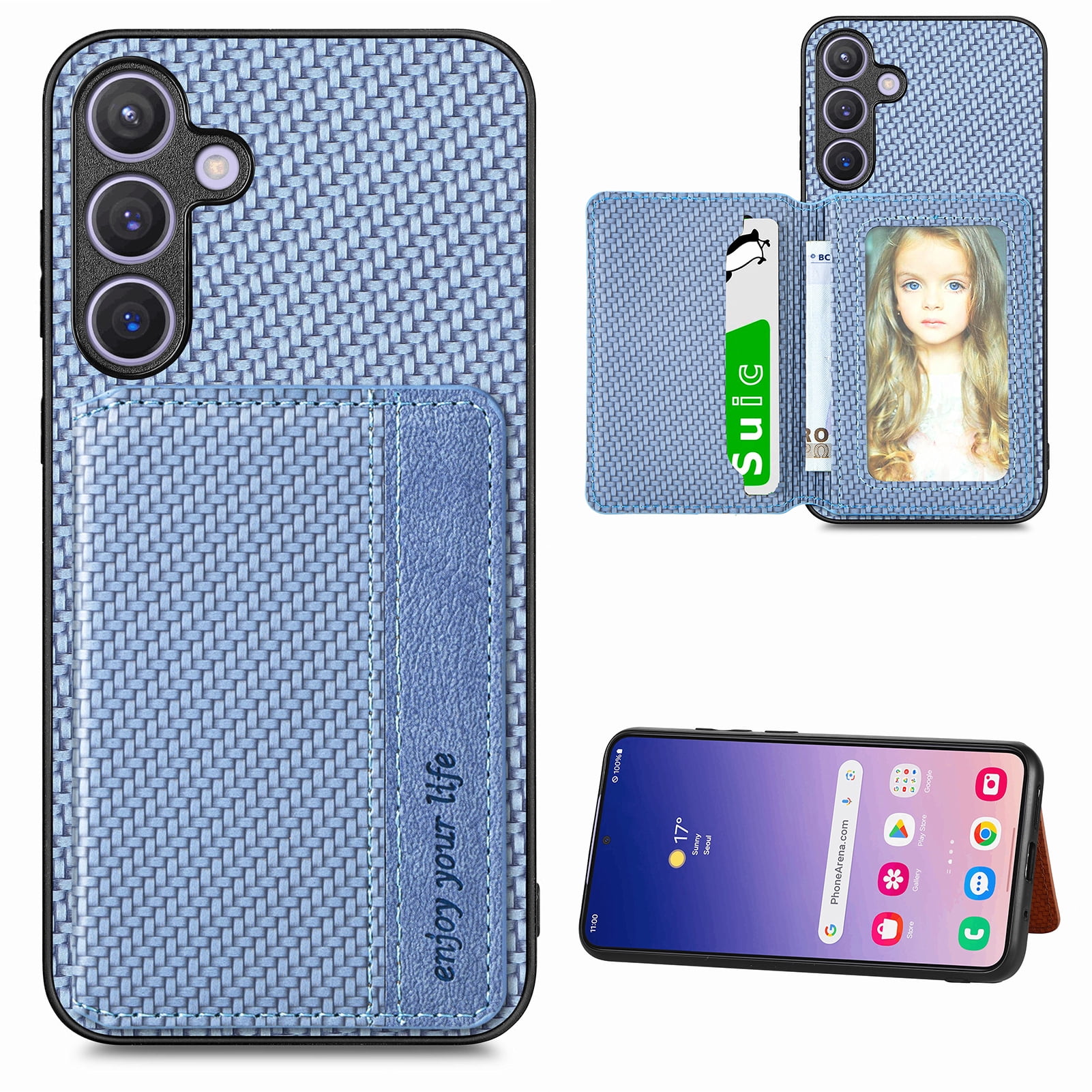 for Samsung Galaxy A06 Case with Card Holder for Woman Man,PU Leather ...