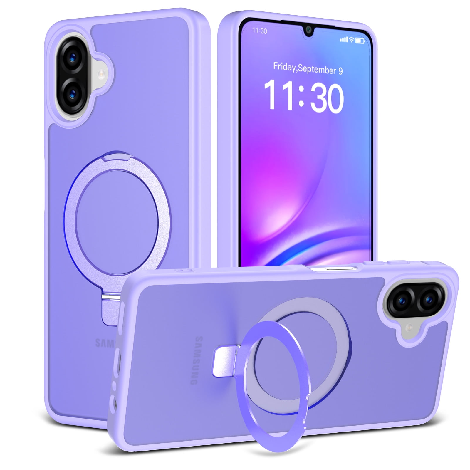 for Samsung Galaxy A06 Case, TPU + PC, Ultra Slim Semi-Transparent ...