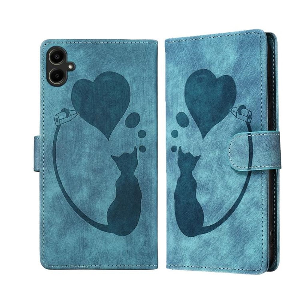 For Samsung Galaxy A07 4G / A06 4G 6.7" Cat Patterned Embossed Strong ...