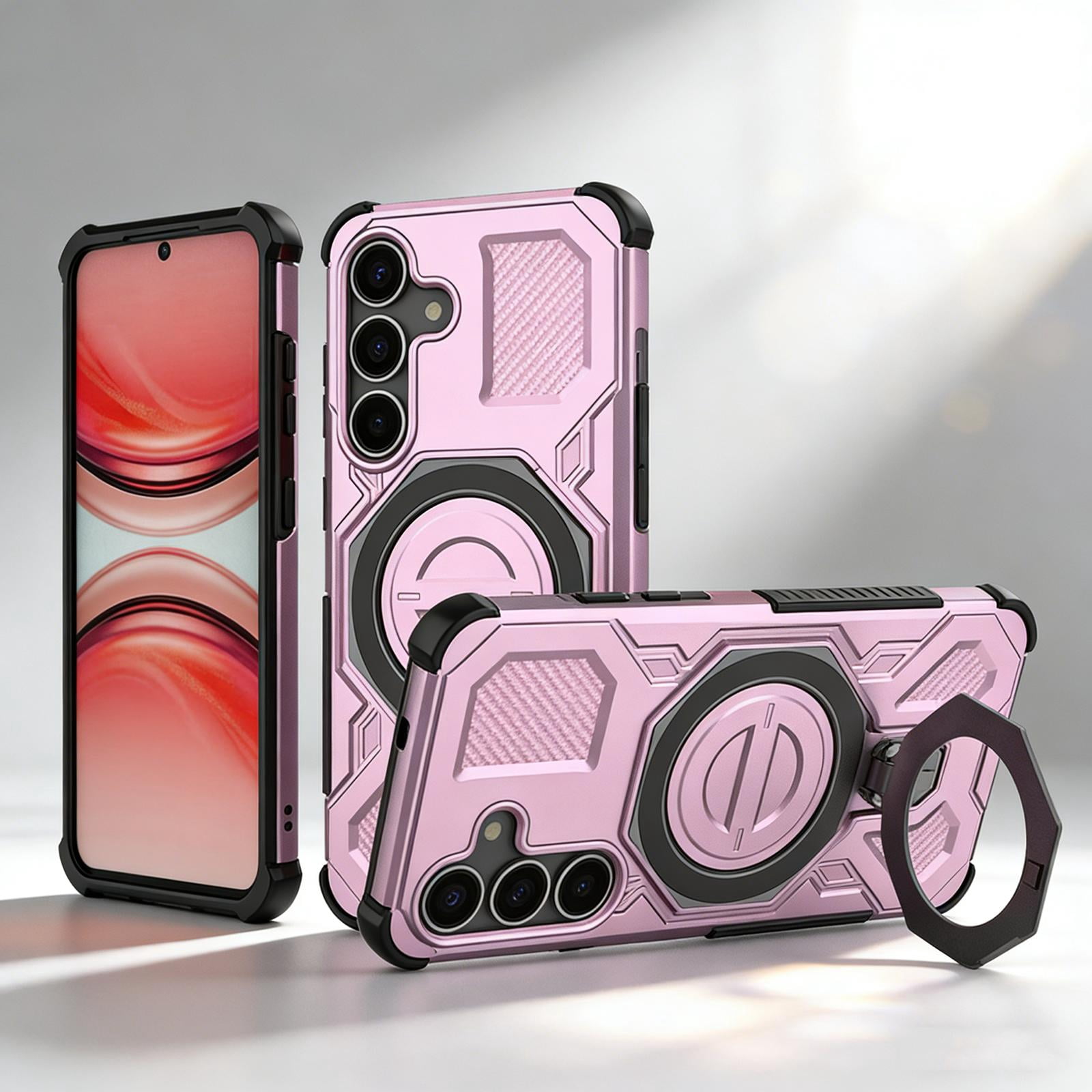 for Samsung Galaxy A07 Case with Invisible Ring Stand, Secure Ring ...
