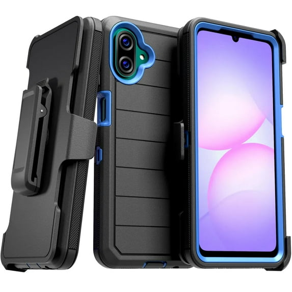 Samsung Galaxy A07 Defender Case, Black / Blue - Walmart.com